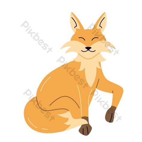 귀여운 여우 만화 스케치 및 그림 장난 삽화 일러스트 Psd 무료 다운로드 Pikbest