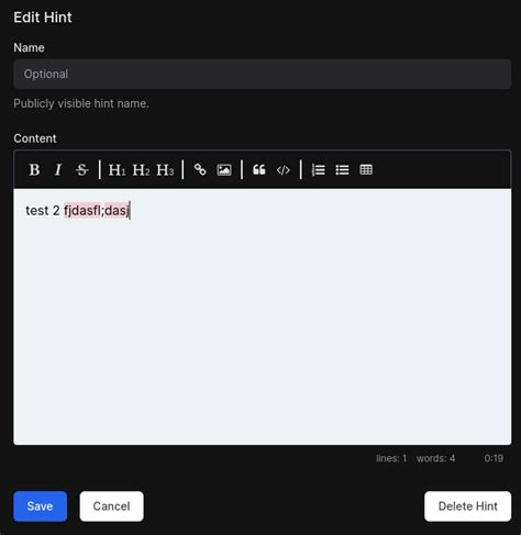 Hints Editing Is Broken In Groups · Issue 2377 · Cpinitiativeusaco