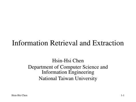 Ppt Information Retrieval And Extraction Powerpoint Presentation