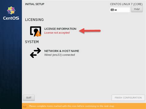 CentOS Configuration Technical Support