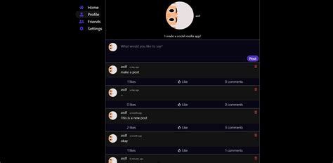github social media app project social media app full stack social