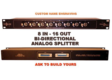 8 To 16 Ch Analog Studio Y Splitter Bi Directional Signal Combiner Breakout Box Patchbay