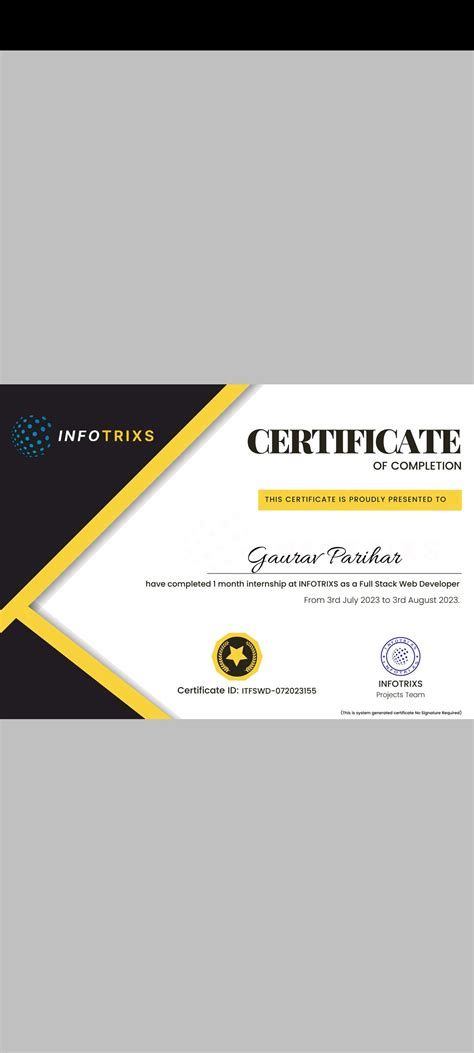 Gaurav Parihar On Linkedin Connections Team Leader Team Infotrixs Infotrixsinternship