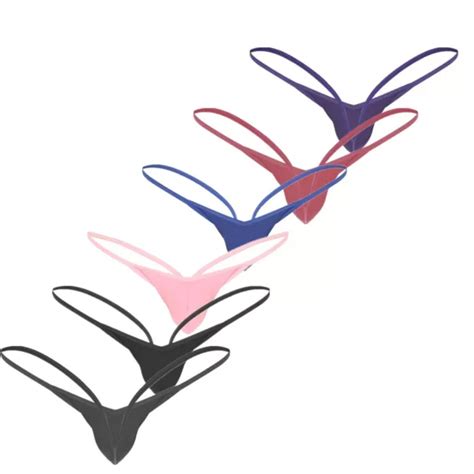 Sexy Men Underwear G String Thong Micro Mini Bulge Pouch T Back Bikini