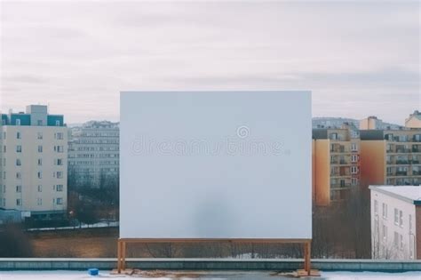 Burla A Un Gran Afiche Publicitario De Carteles Blancos Limpios Ai
