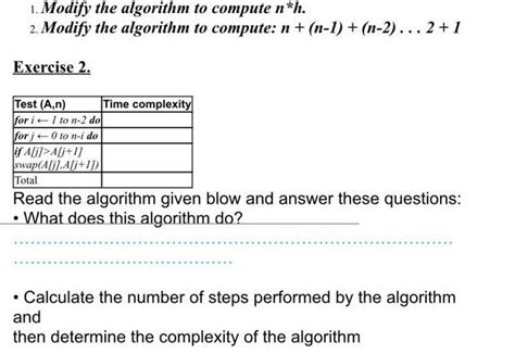 Solved 1 Modify The Algorithm To Compute N H 2 SolutionInn