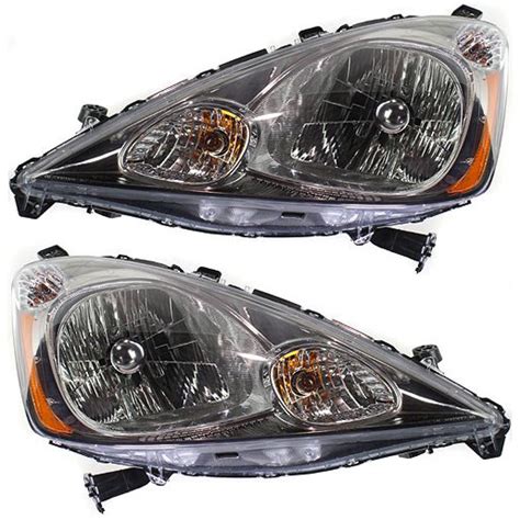 For 2009 2011 Honda Fit Pair Headlights Driver And Passenger Side Sport