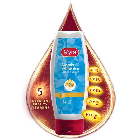 Myra Classic Whitening Vitamin Lotion Myra Official Website