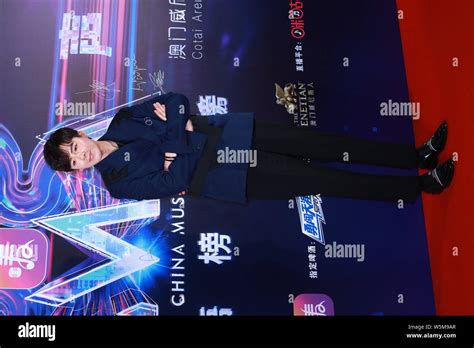 Chinese Mainlands Pop Music Male Singer And Actor Liu Yuning Poses As He Arrives On The Red