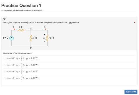 Solved Find I0 And V0 In The Following Circuit Calculate