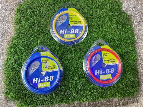 Blueyellow And Red Polyester Badminton String Model Namenumber Hi88 Blueyellow And Red Polyester Badminton String Model Namenumber Hi88