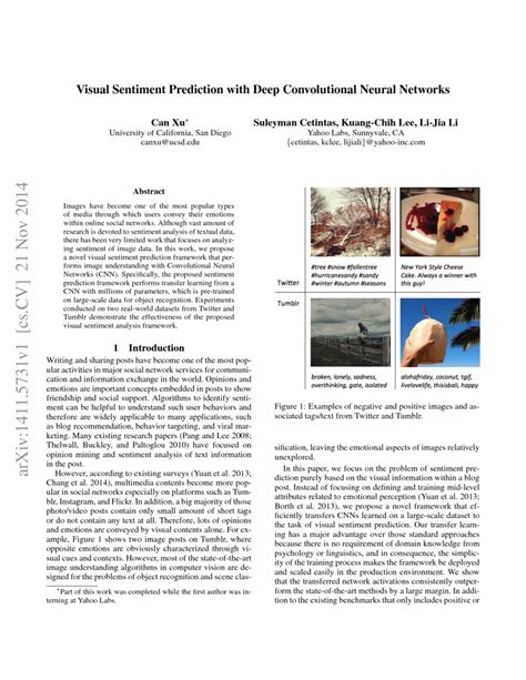Visual Sentiment Prediction With Deep Convolutional Neural Networks