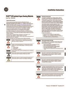 1794 IN038E EN P FLEX I O Isolated Rockwell Automation 1794 In038e En P Flex I O
