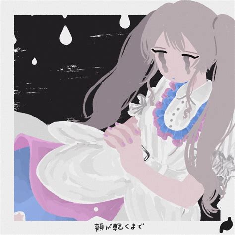 Commentary Request Highres Translation Request 1girl Belt Black Background Blue Lips Blue