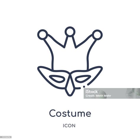 브라질 개요 컬렉션에서 선형 의상 아이콘입니다 흰색 배경에 고립 된 얇은 라인 의상 벡터 의상 트 렌 디 일러스트 날씬한에 대한 스톡 벡터 아트 및 기타 이미지 Istock