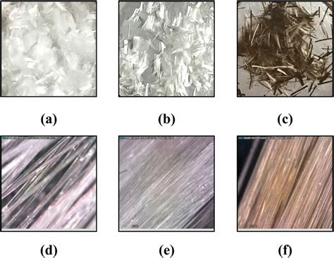 Fibres Used In The Study And Their Images Under The Microscope Are A