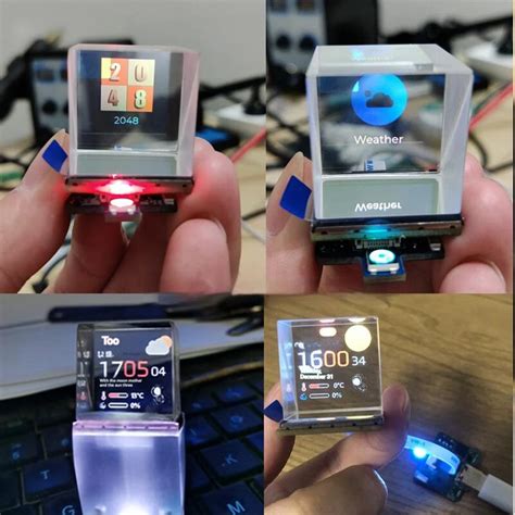 arduino creative custom office wifi networking weather forecast weather cloud clock projection