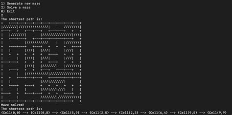 Github Kamkali Maze Runner Fun Maze Generating Solving App Project For Java Practice