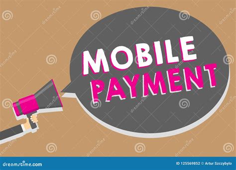 Word Writing Text Mobile Payment Business Concept For Cashless Payment