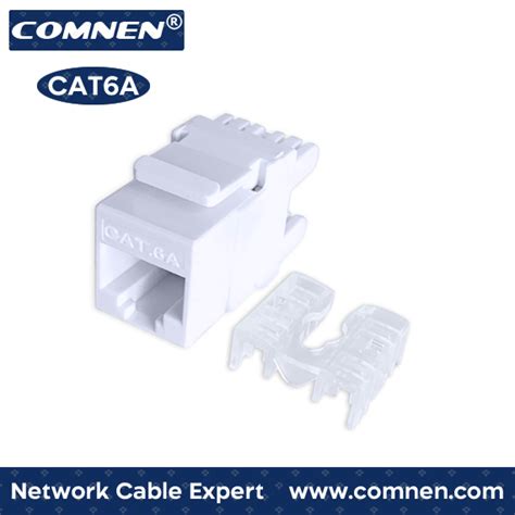 10g Unshielded 180 Degree Toolless Cat6a Utp Keystone Jack