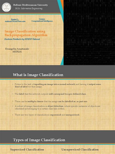 Image Classification Using Backpropagation Algorithm Presentation