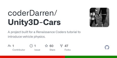 Github Coderdarrenunity3d Cars A Project Built For A Renaissance Coders Tutorial To