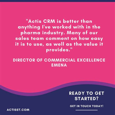 Actis Crm Is Better Than Pharma Industry Actis Sales Technologies