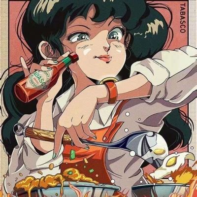 美式复古风插画女生头像图片动漫版7张动漫头像刻爱头像网