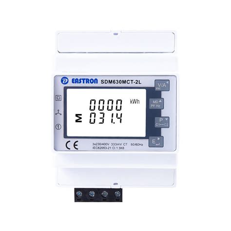 Sdm630mct 2l Dual Load Rs485 Modbus Din Rail Three Phase Multi Function Energy Meter