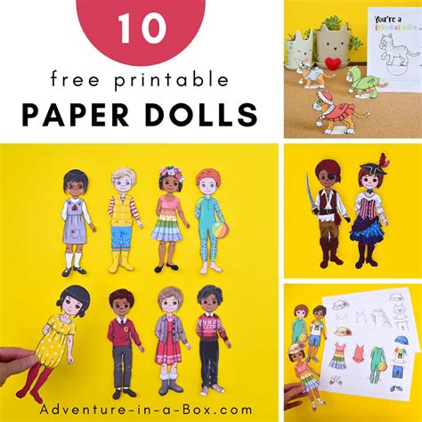 Printable Girl Paper Doll Template Paper Doll Template Paper Dolls
