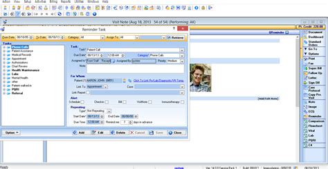 Reminder Modules For Electronic Health Record Software