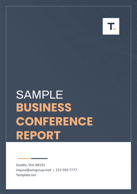 Conference Report Template