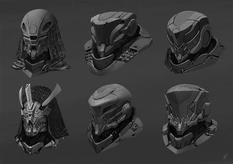 Artstation Soldier Helmet Concepts Laslo Ludrovan Armor Helmet