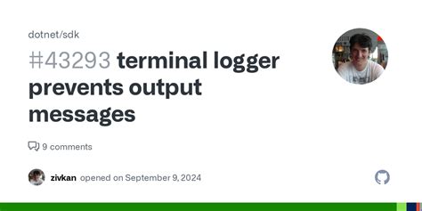 Terminal Logger Prevents Output Messages · Issue 43293 · Dotnetsdk · Github