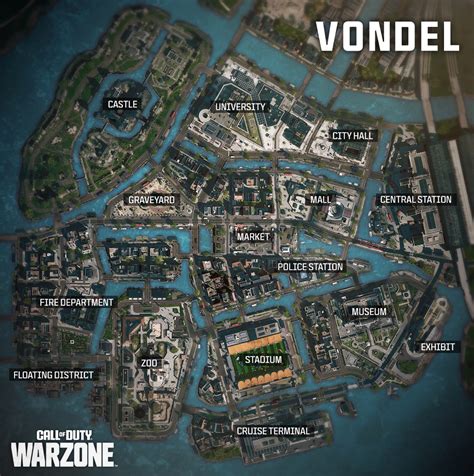 Vondel Cod Warzone Map Layout Points Of Interest Pois