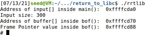 ch3nyang s blog seedlabs 2 return to libc attack and rop