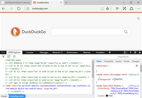 Microsoft Edge Developer Tools Overview Microsoft Edge Development Images