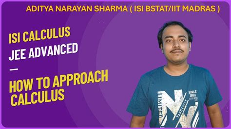 how to approach calculus problems for isi bstat jee advanced cmi