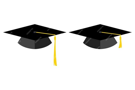 Premium Vector Graduation Cap Degree Hat Vector Illustration