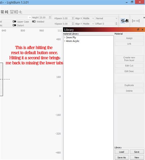 Lightburn Docking Tabs Display Size Issue LightBurn Software Questions LightBurn Software Forum