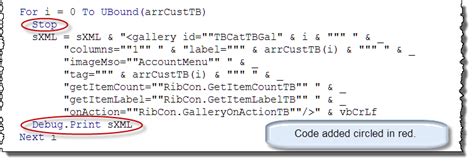 Dynamic Ribbon Menu