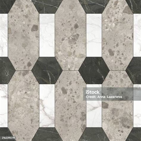 기하학적 장식 현대 대리석 모자이크 추상적 인 배경 벽지 육각형 타일 쪽모이 세공 마루 바닥 요소 0명에 대한 스톡 사진 및 기타 이미지 Istock
