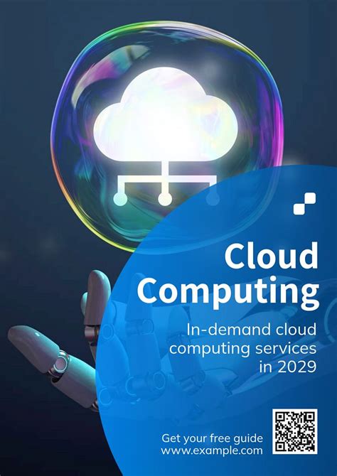 Cloud Computing Poster Template Editable Premium Editable Template