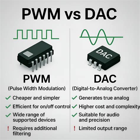 Pwm Dac Microcontroller Embeddedsystems Arduino Esp32 Stm32
