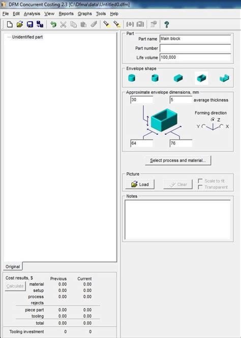 The Graphical User Interface GUI Of DFM Software Download Scientific Diagram