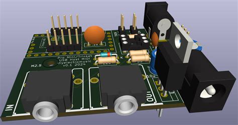 Arduino Pro Mini Midi Usb Host Pcb Design Simple Diy Electronic Music Projects