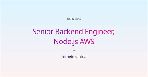 remote senior backend engineer node js aws job at human resource