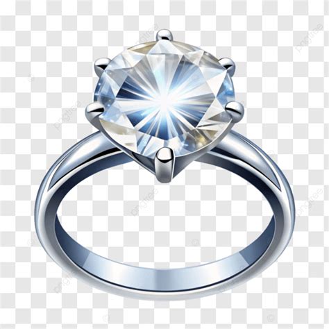 Diamond Engagement Ring Clip Art Shiny Jewelry Illustration Diamond