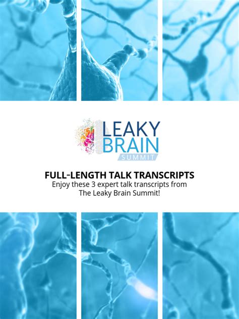 3 Interview Transcripts From The Leaky Brain Summit Pdf Dementia
