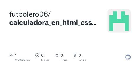 Github Futbolero06calculadoraenhtmlcssyjs